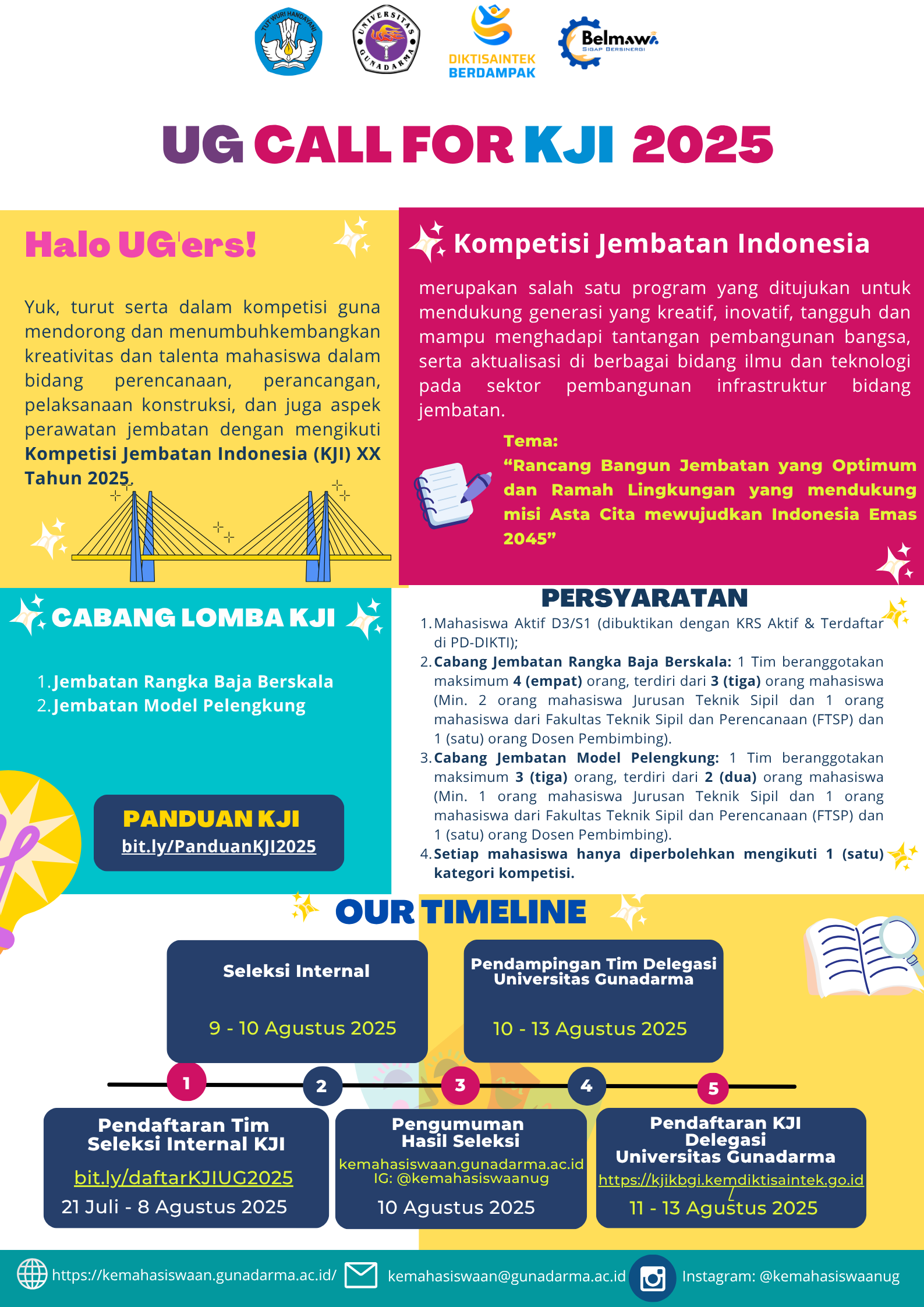 PENDAFTARAN CALON PESERTA KOMPETISI JEMBATAN INDONESIA (KJI) TAHUN 2025 ...